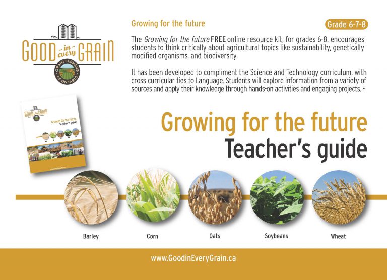 Classroom resources for ALL grades! - Good in Every Grain