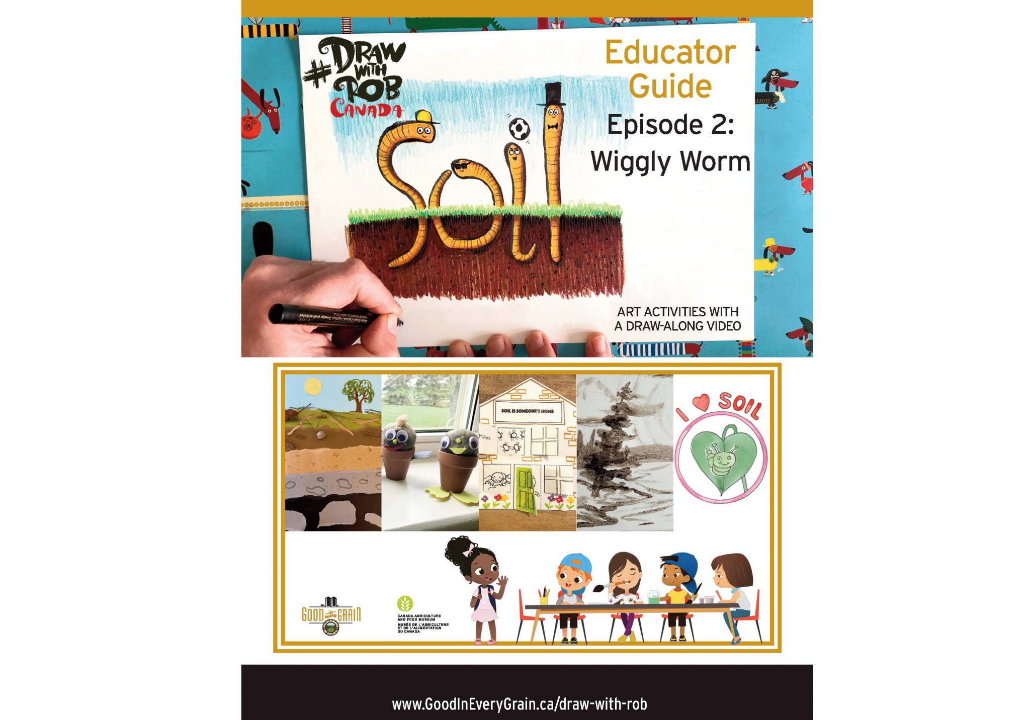 Draw With Rob Episode 2 – Wiggly Worm! - Good in Every Grain